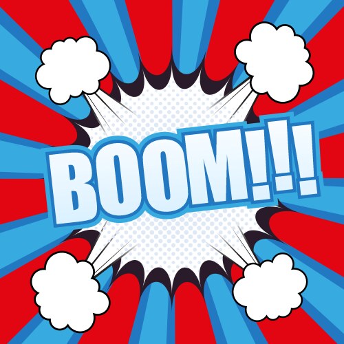 Comic page layout funny comics striped scrapbook Vector Image