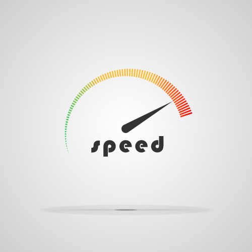 Performance measurement icon logo Royalty Free Vector Image