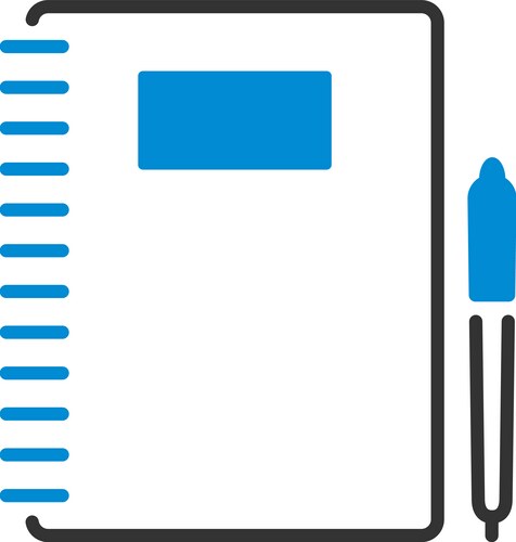 Cartoon exercise book Royalty Free Vector Image