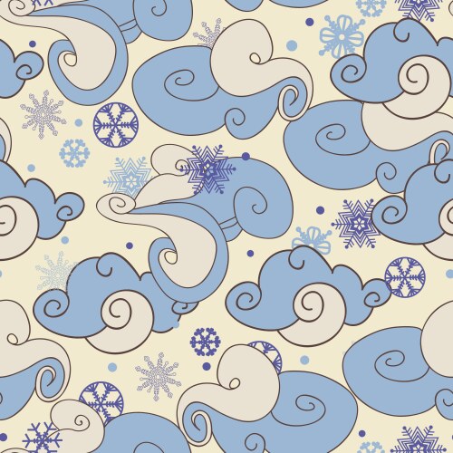 Winter seamless background Royalty Free Vector Image