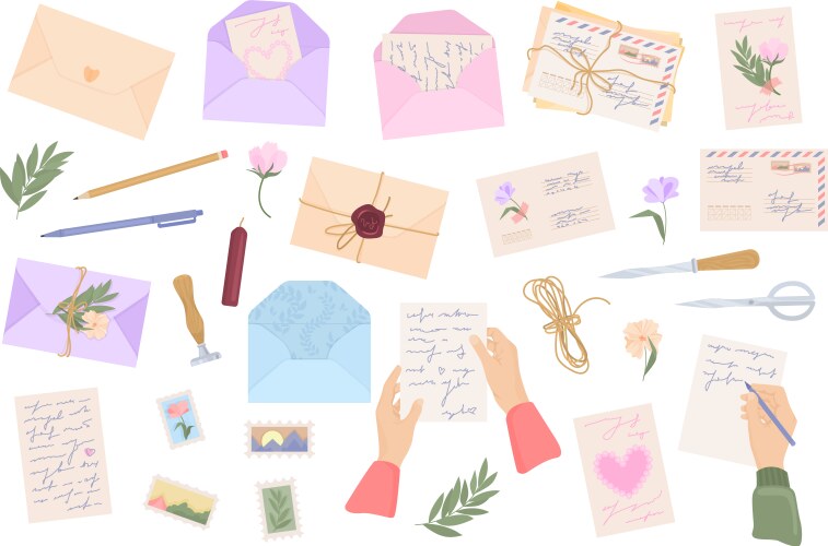 Receiving letter marketing post mail service Vector Image