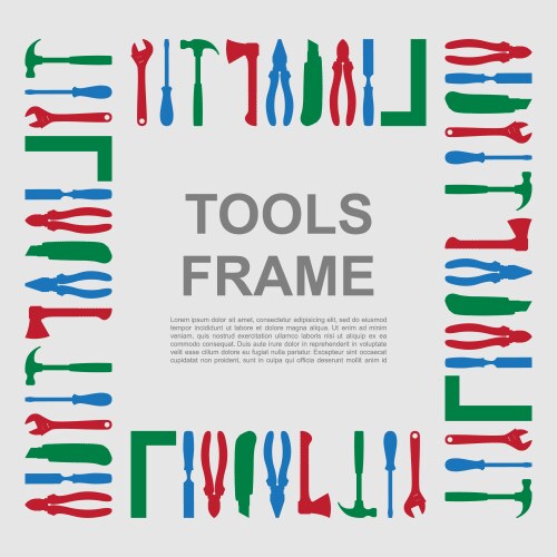 Building tools website template for store Vector Image