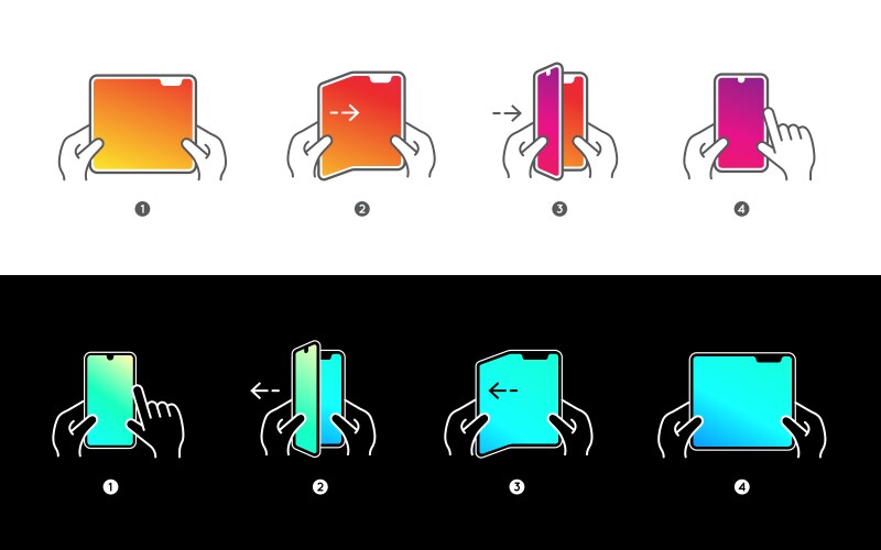 Foldable Smartphone Vector Images (over 470)