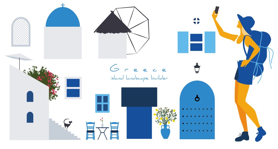 Greece Window Vector Images (over 350)