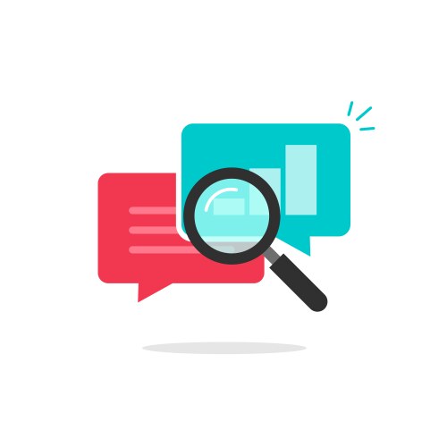 Data collection icon market research information Vector Image