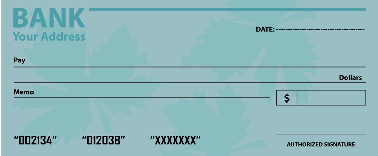 Bank Check Template Vector Images (over 3,800)