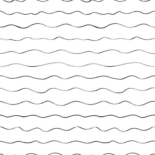 Wavy waves pattern - coloring page for adults Vector Image