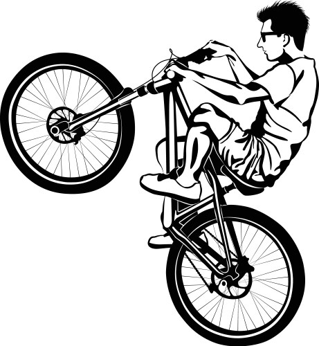 Mtb rider Royalty Free Vector Image - VectorStock