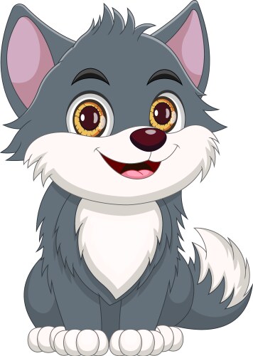 Cute Cartoon Wolf Vector Images (over 13,000)