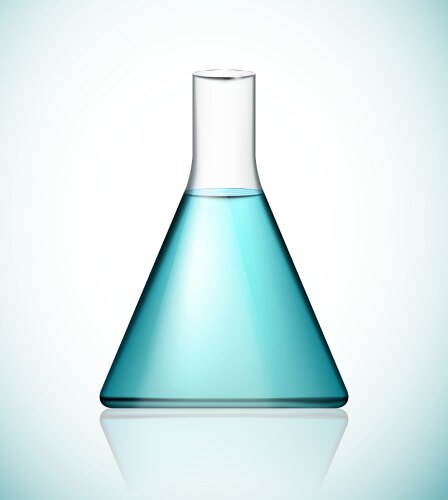 Laboratory flask Royalty Free Vector Image - VectorStock