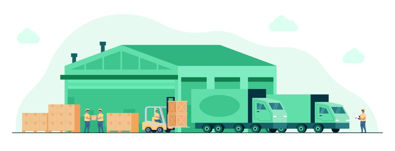 Truck Unloading Vector Images (over 2,300)