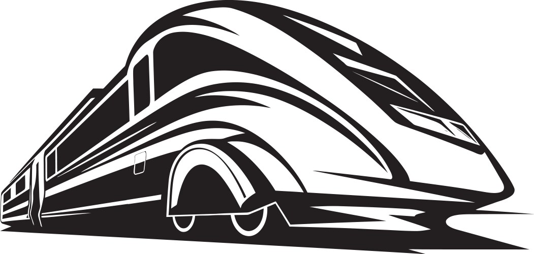 Turbo transit icon of high speed train express Vector Image