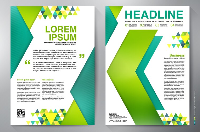 Brochure design template Royalty Free Vector Image