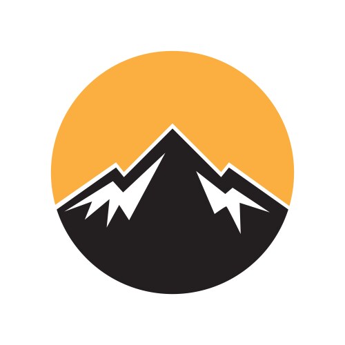 Outdoor explore holiday icon logo design Vector Image