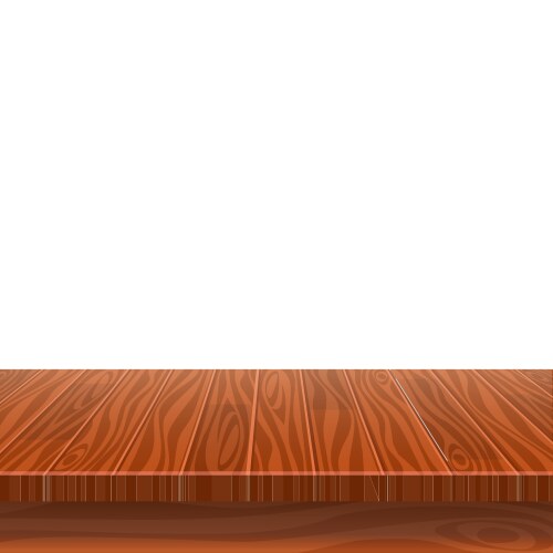 Empty wooden table for product placement Vector Image