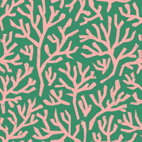 Coral seamless pattern living Royalty Free Vector Image