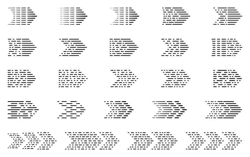 Speed lines sketch force and motion fast Vector Image