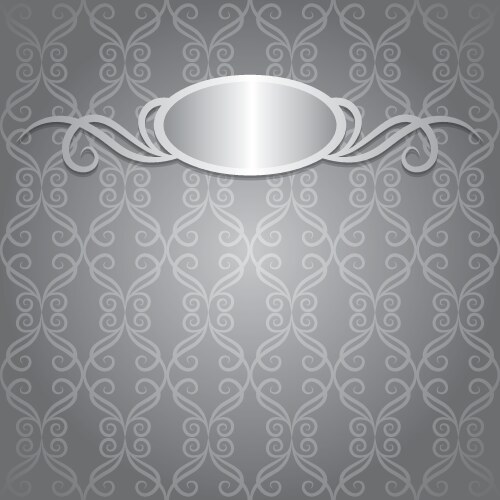 Royal background with silver frame Royalty Free Vector Image