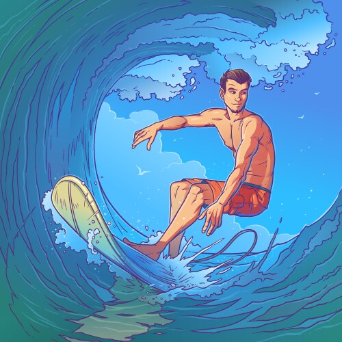 Surfer Cartoon Vector Images (over 9,200)