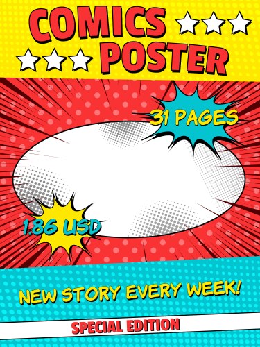 Editable Comic Book Cover Vector Images (over 230)