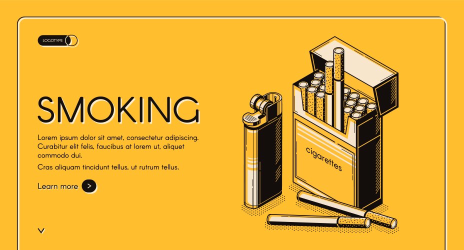 Smoking banner set Royalty Free Vector Image - VectorStock