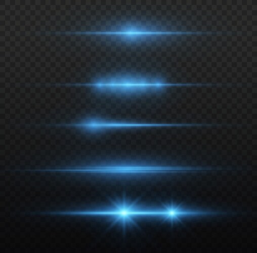 Blue light flash lines Royalty Free Vector Image
