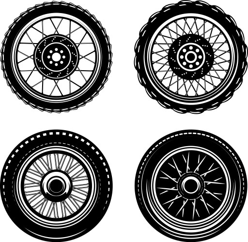 Alloy Wheel Silhouette Vector Images (over 1,000)