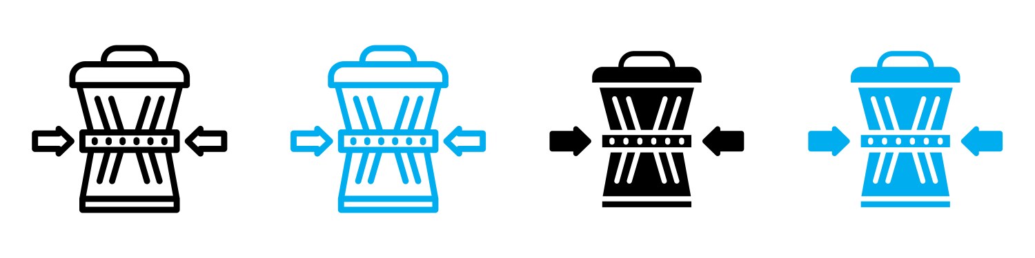 Waste reduction emblem promoting eco-friendly Vector Image