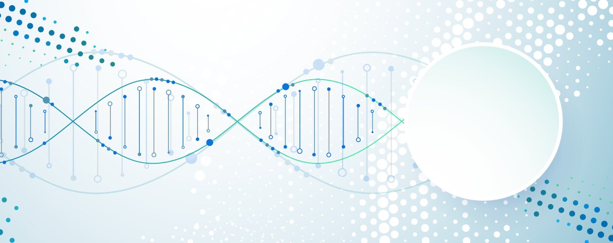 Dna frame Royalty Free Vector Image - VectorStock