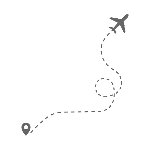 Airplane icon set Royalty Free Vector Image - VectorStock