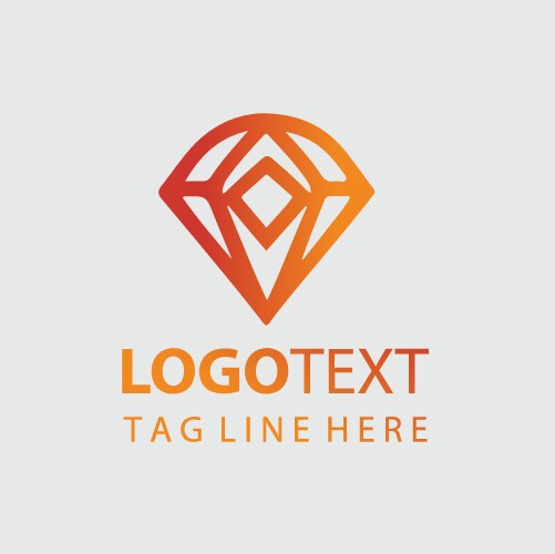 Diamond logo Royalty Free Vector Image - VectorStock