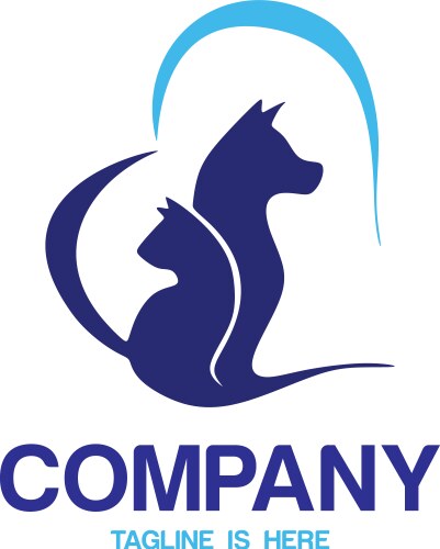 Pets circle logo Royalty Free Vector Image - VectorStock