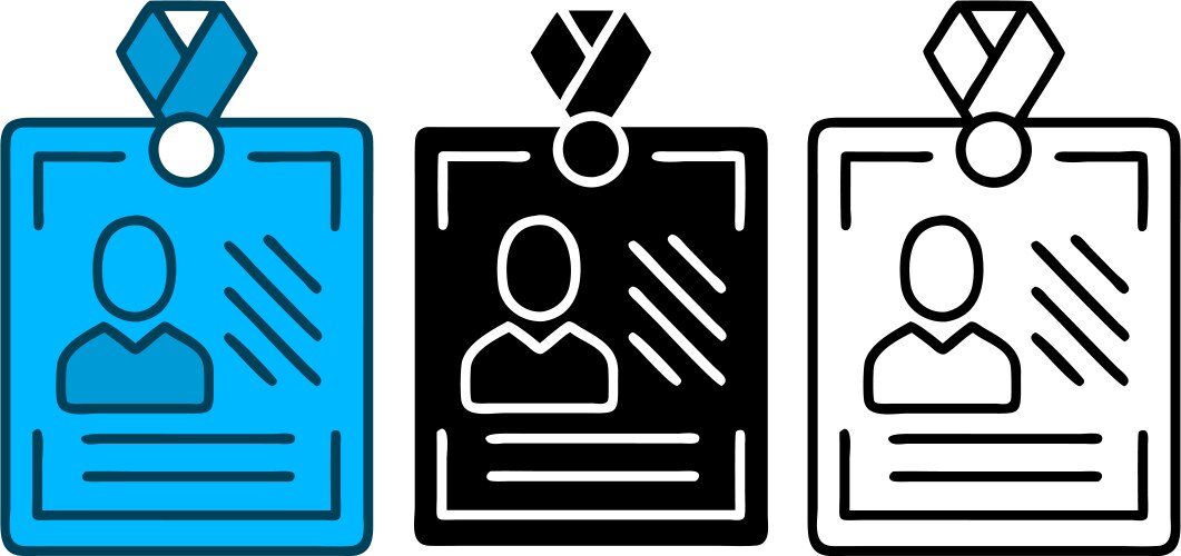 Blue Id Card Vector Images (over 7,600)