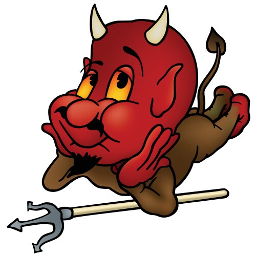 Red devil Royalty Free Vector Image - VectorStock