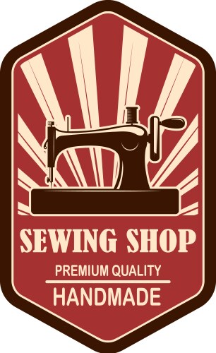 Tailor emblem signage Royalty Free Vector Image