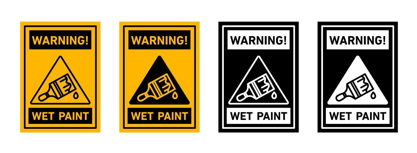 Caution main switch sign on white background Vector Image