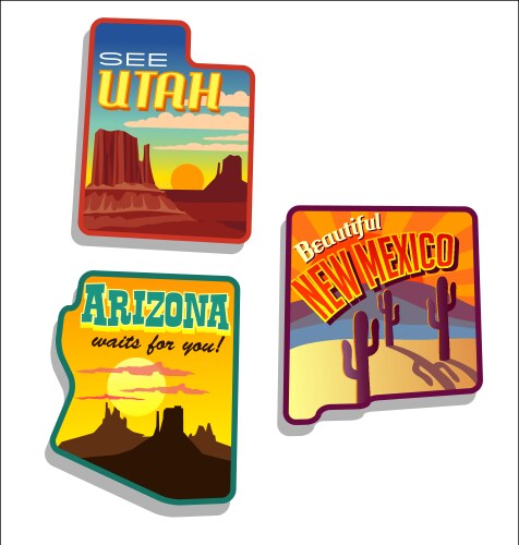 Vintage Arizona Postcards The Needles, Colorado River, Arizona,