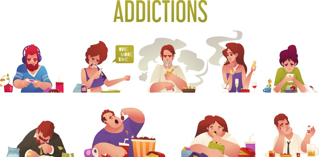 Drug addiction infographic set Royalty Free Vector Image