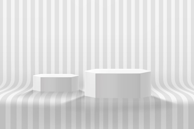 Realistic display 3d style for pruduct design Vector Image