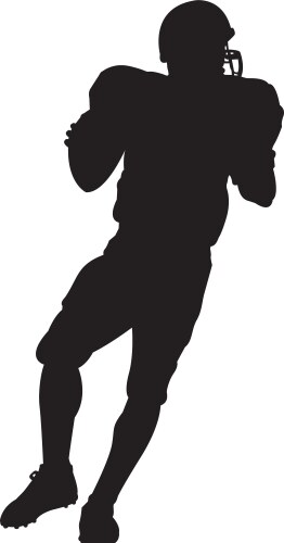 Football Black And White Royalty Free Vector Image