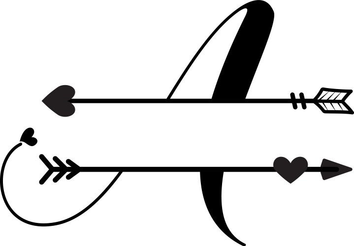 Split Monogram Vector Images (over 3,700)