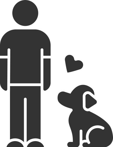 Human heart anatomy glyph icon Royalty Free Vector Image