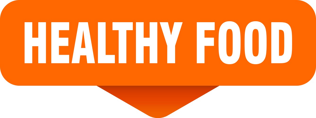 Healthy sticker sign on transparent Royalty Free Vector