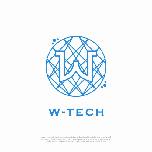 W Tech Logo Vector Images (over 4,500)