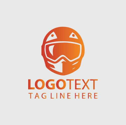 Helmet logo Royalty Free Vector Image - VectorStock