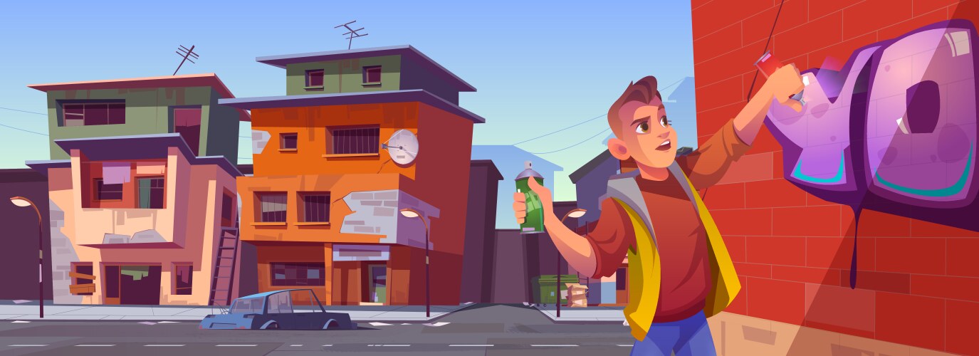 Cartoon Ghetto Vector Images (over 1,400)