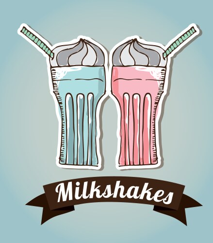 Milkshake Royalty Free Vector Image - VectorStock