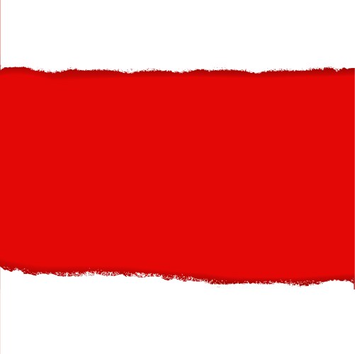 Red ripped paper white background Royalty Free Vector Image