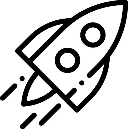 Ad icon thin linear style design isolated Vector Image