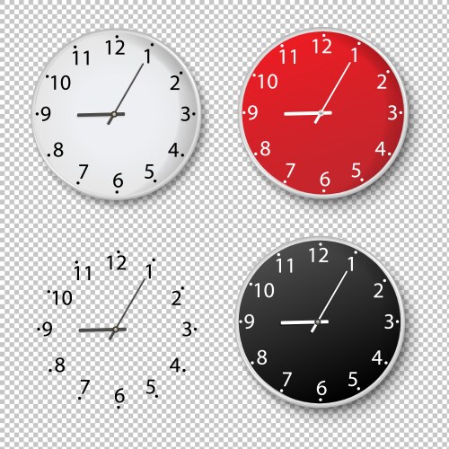 Clock Transparent Background Vector Images (over 3,300)